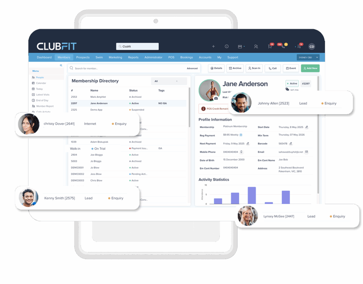Gym Management Software - Clubfit Software